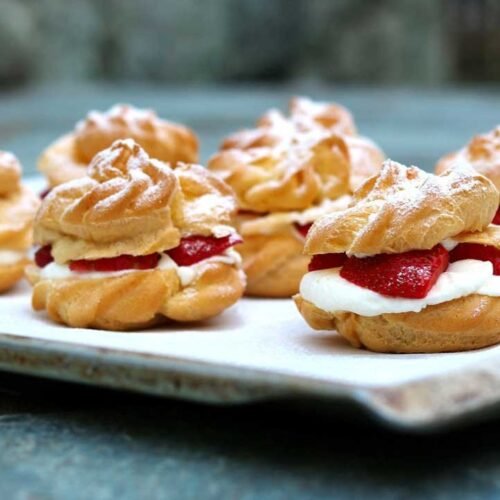 Rood-fruit soezen – HobbyKoken